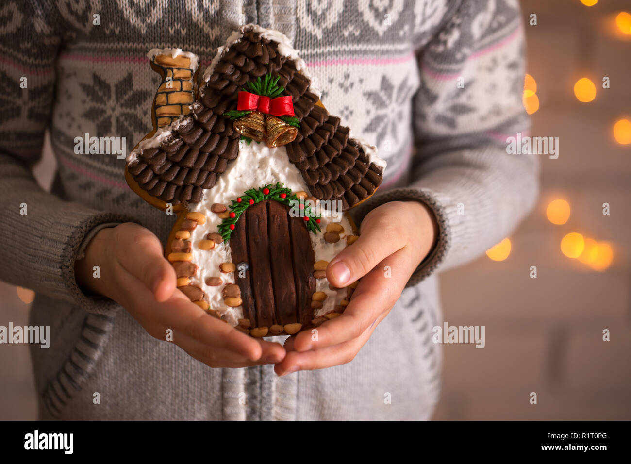 Children gingerbread childrens hands hi-res stock photography and ...