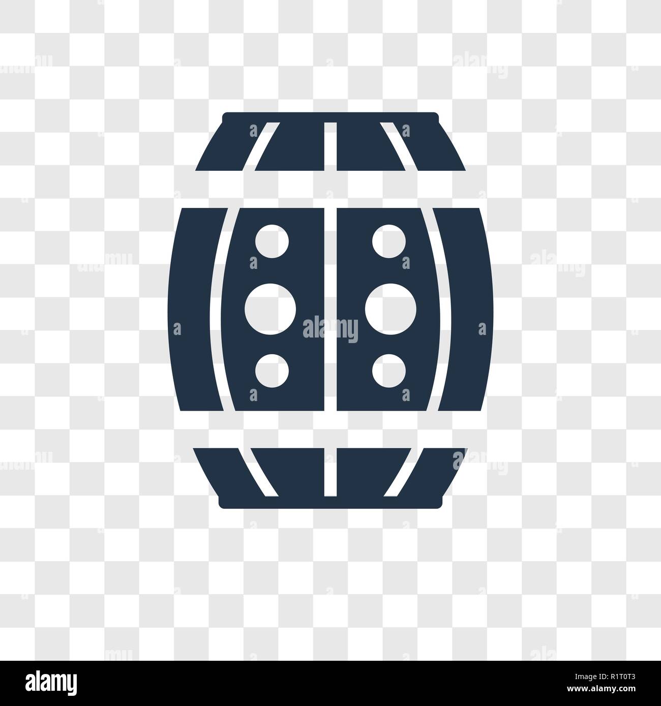 Big Barrel vector icon isolated on transparent background, Big Barrel ...