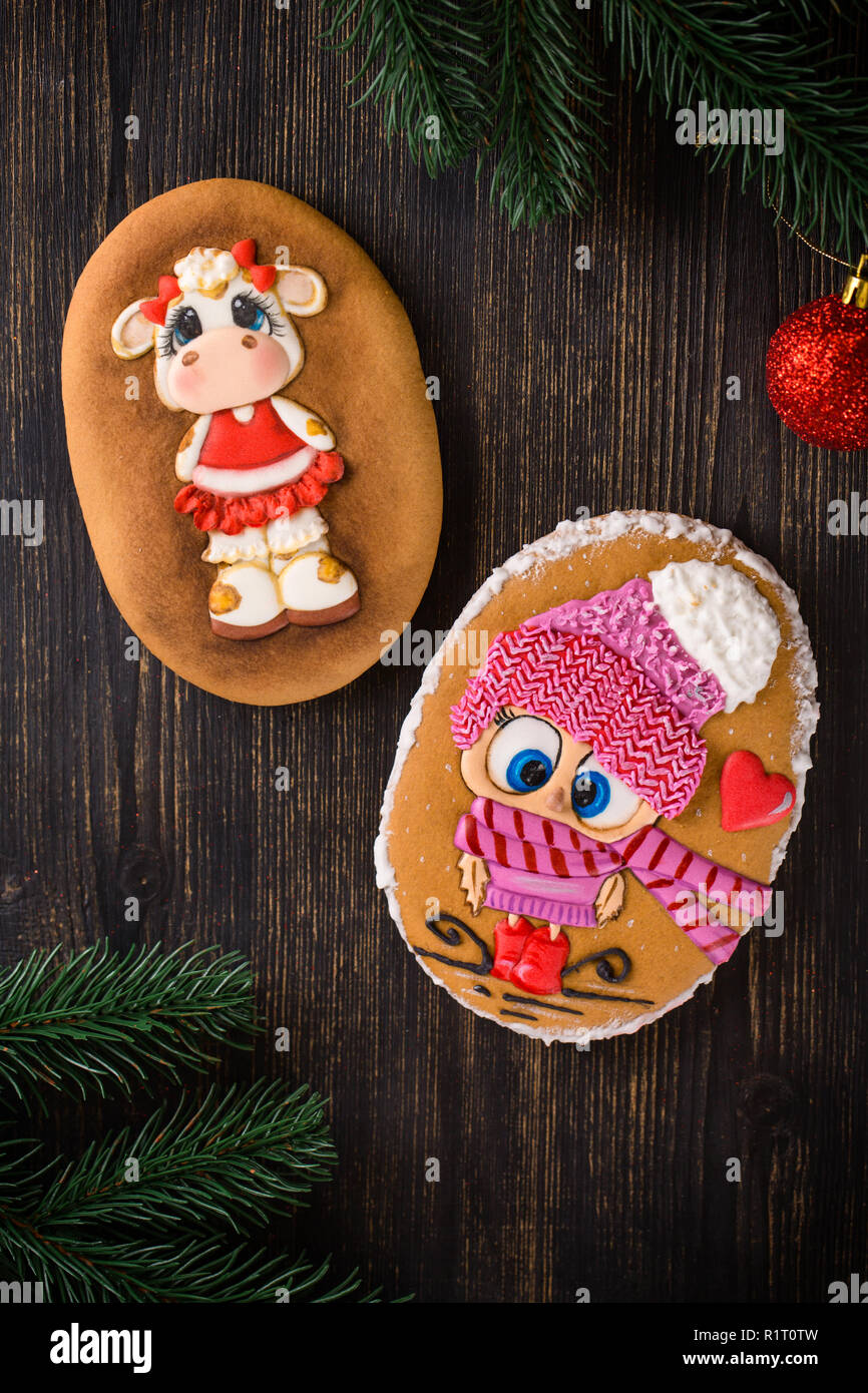 Gingerbread house gingerbread animals hi-res stock photography and ...