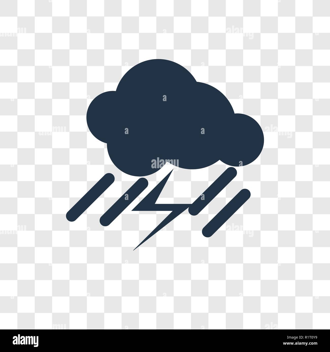 Rainy vector icon isolated on transparent background, Rainy ...