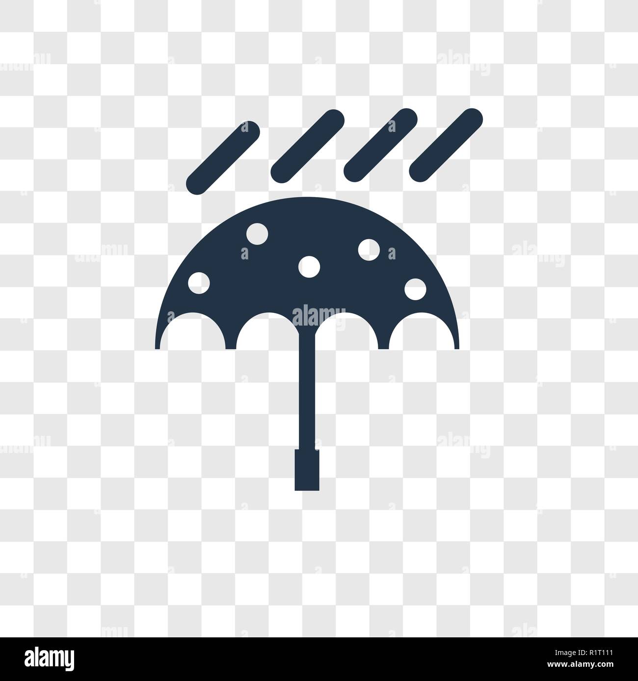 Umbrella vector icon isolated on transparent background, Umbrella ...