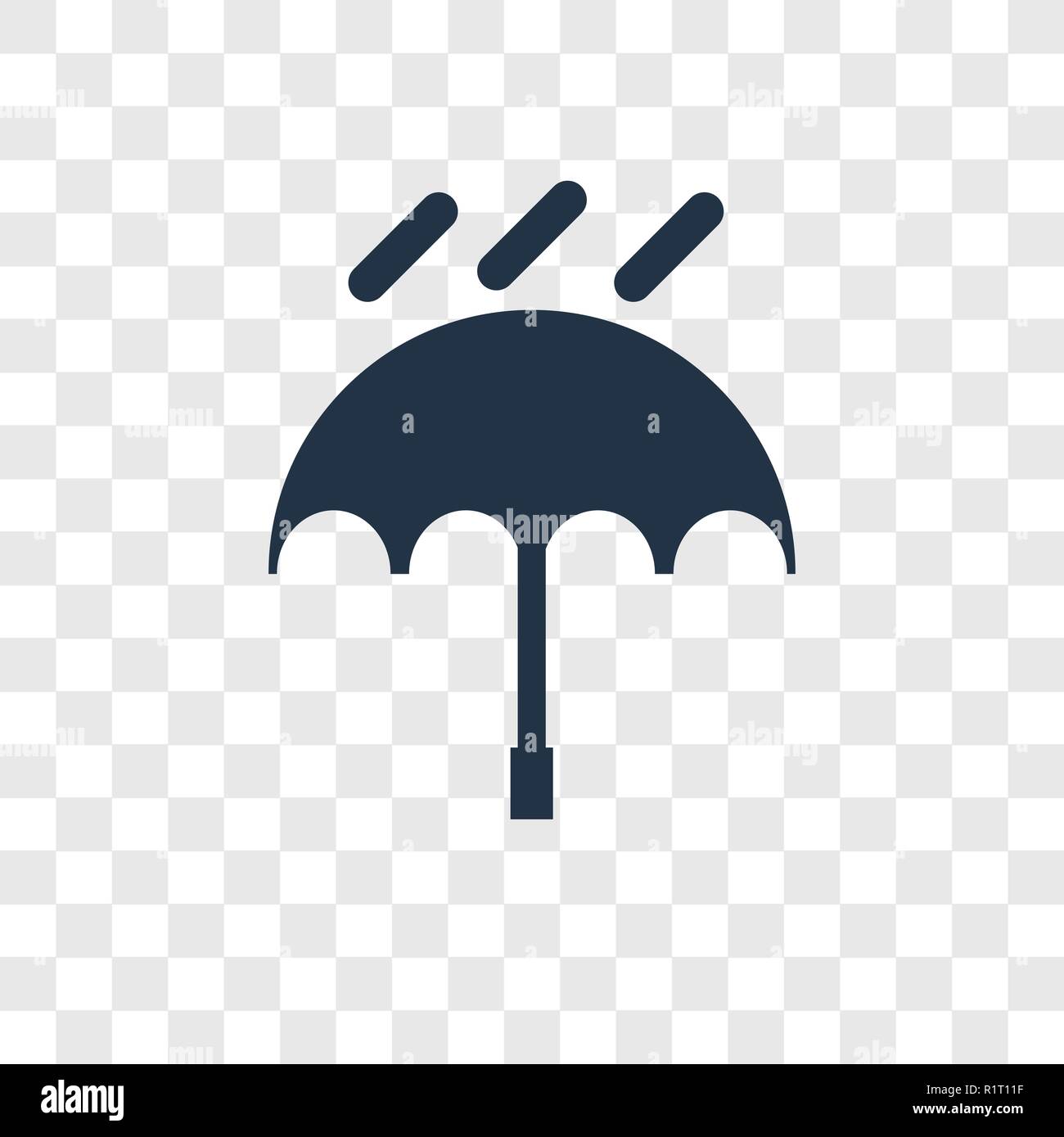 Rain vector icon isolated on transparent background, Rain transparency ...