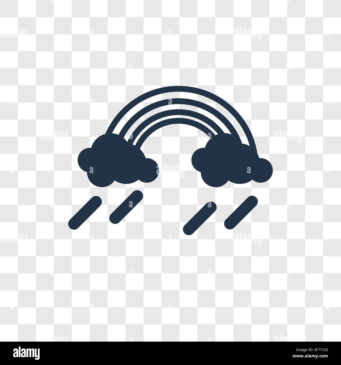 Rain vector icon isolated on transparent background, Rain transparency ...