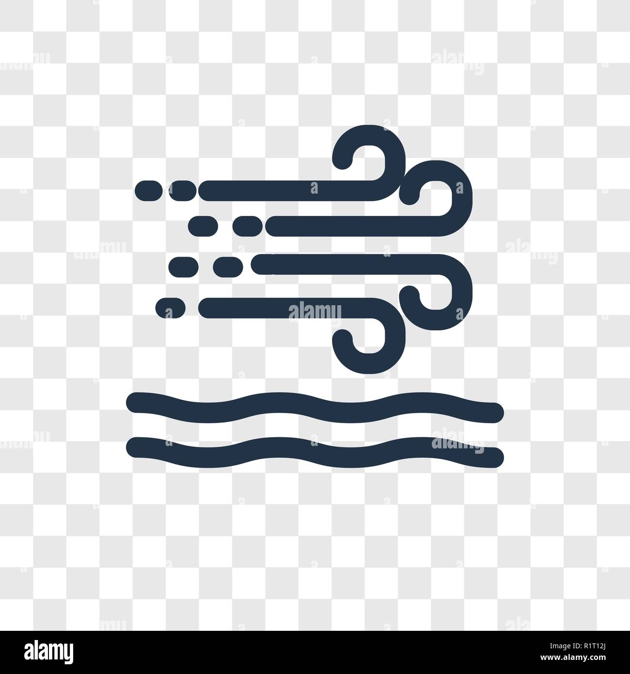 Calm vector icon isolated on transparent background, Calm transparency ...