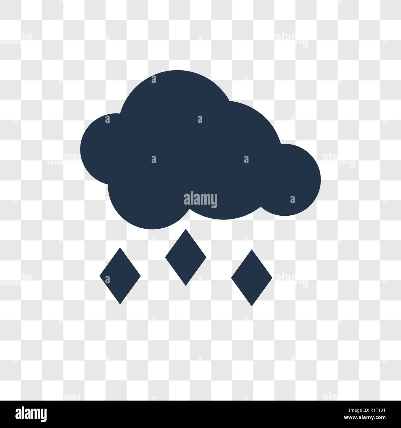 Hail vector icon isolated on transparent background, Hail transparency ...