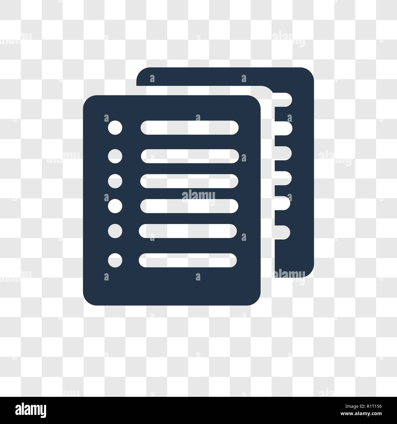 List vector icon isolated on transparent background, List transparency ...