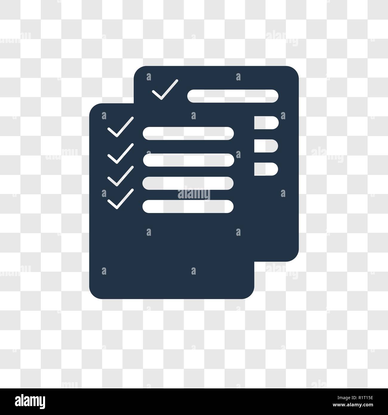 List vector icon isolated on transparent background, List transparency ...