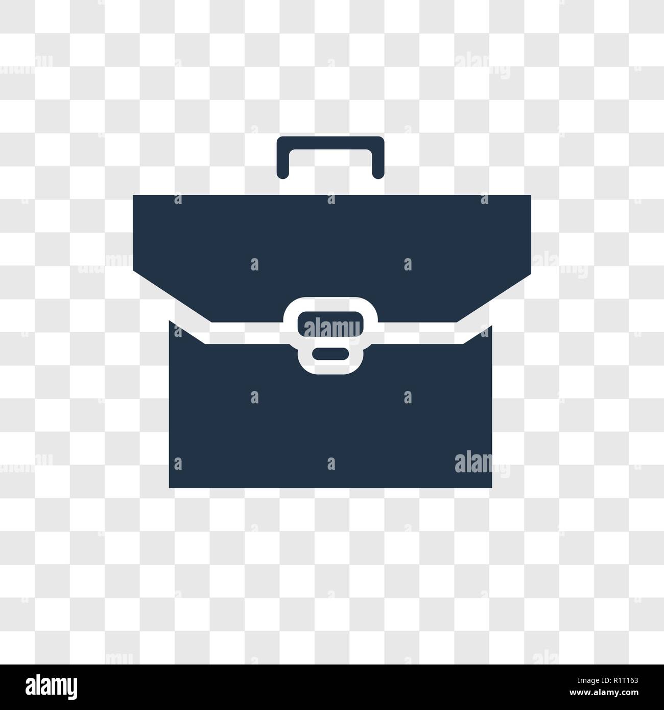 Briefcase vector icon isolated on transparent background, Briefcase ...