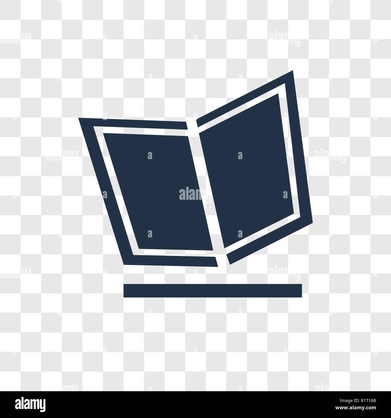 Open book vector icon isolated on transparent background, Open book ...