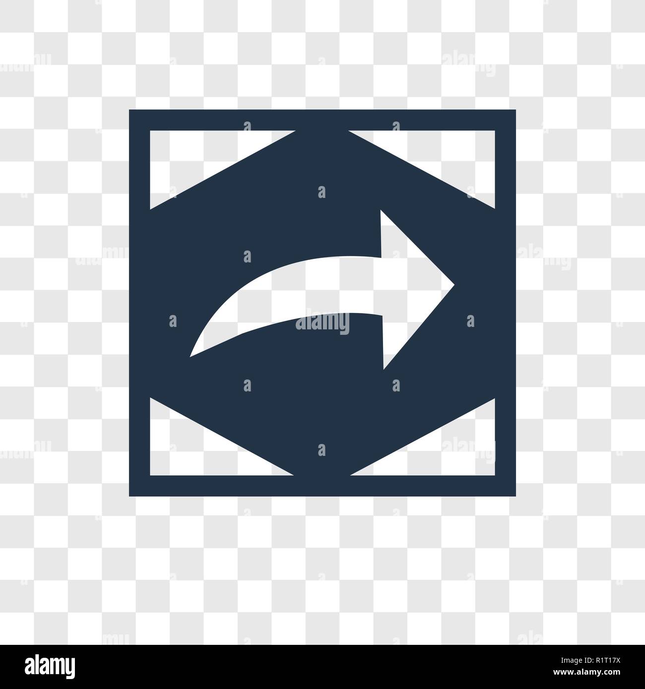Right arrow vector icon isolated on transparent background, Right arrow ...