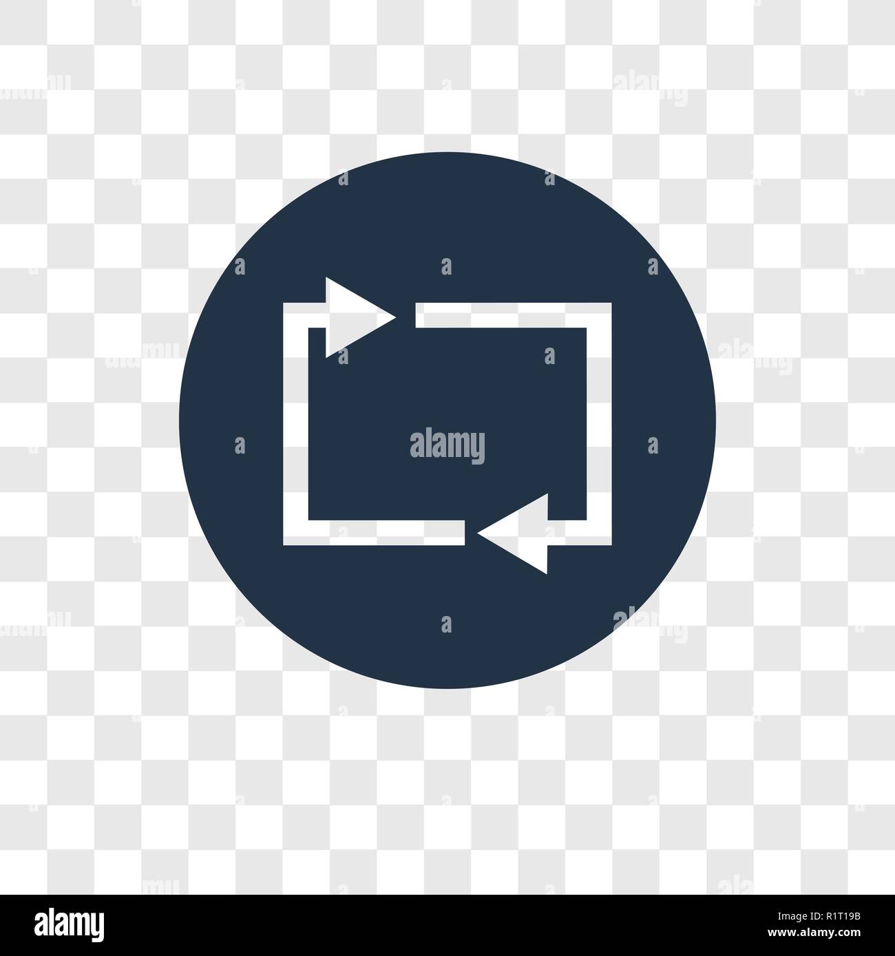 Reload vector icon isolated on transparent background, Reload ...