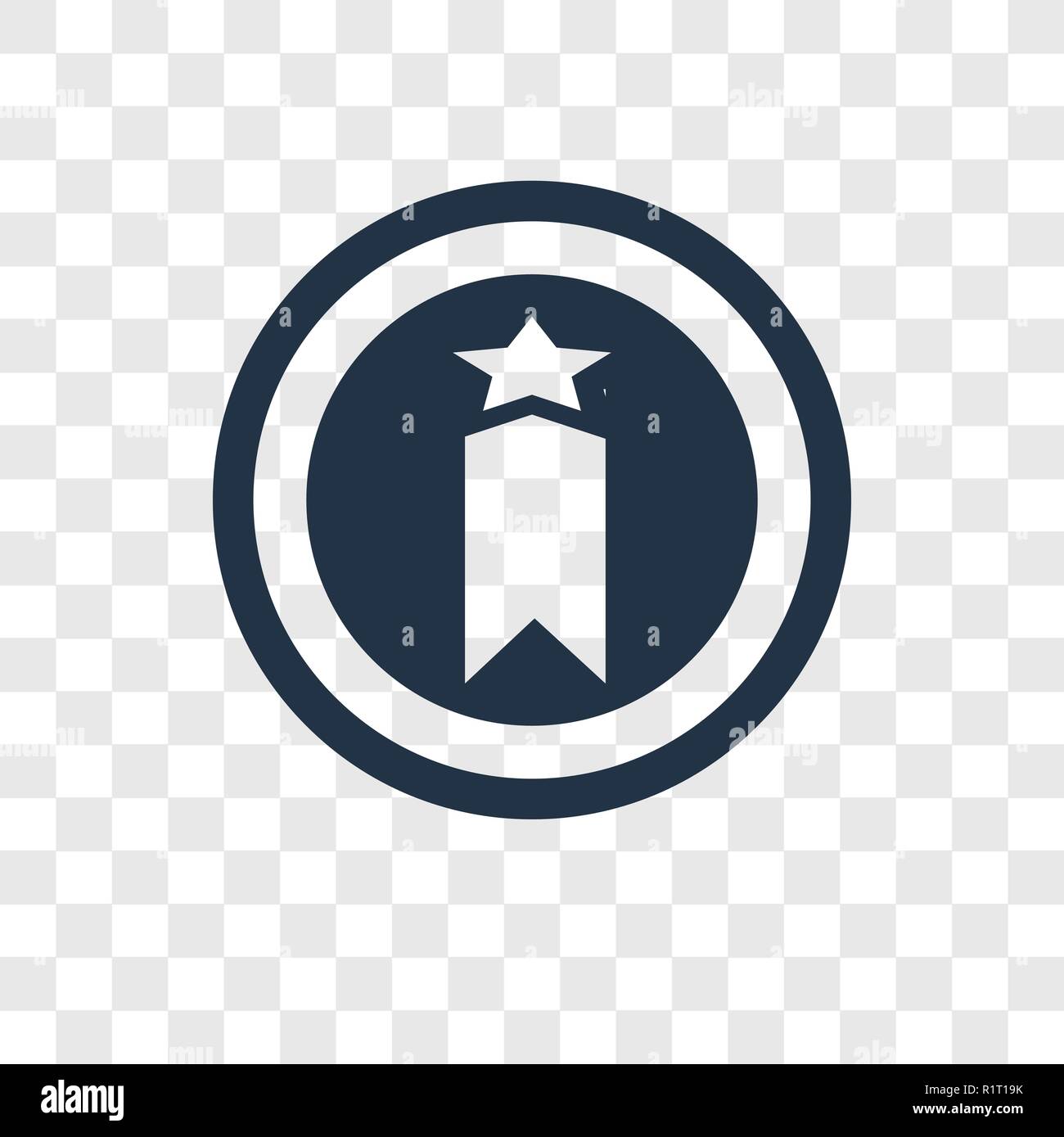 Bookmark vector icon isolated on transparent background, Bookmark ...