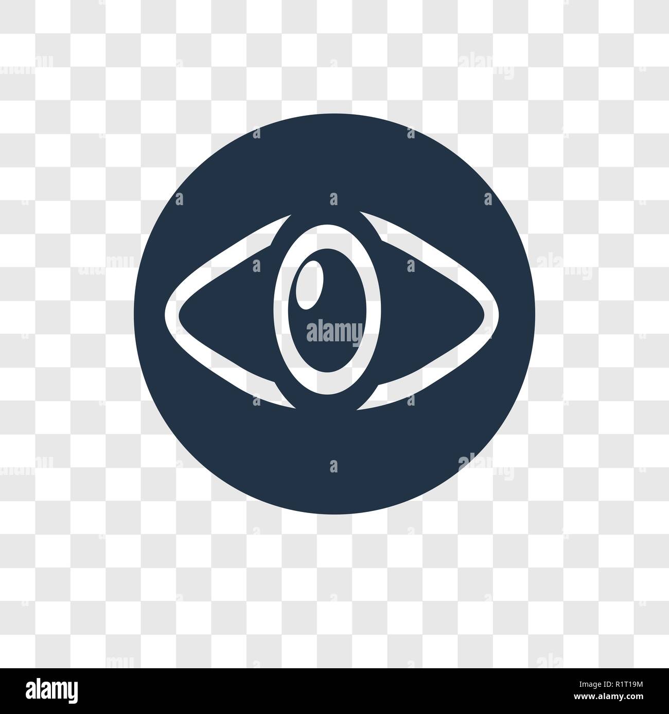 Eye vector icon isolated on transparent background, Eye transparency ...