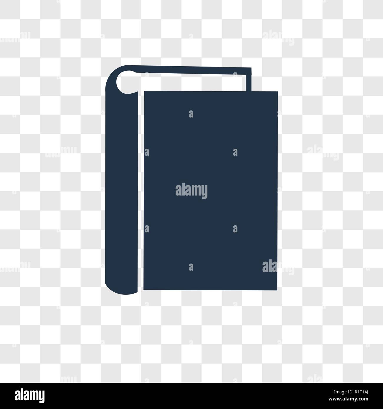 Book vector icon isolated on transparent background, Book transparency ...