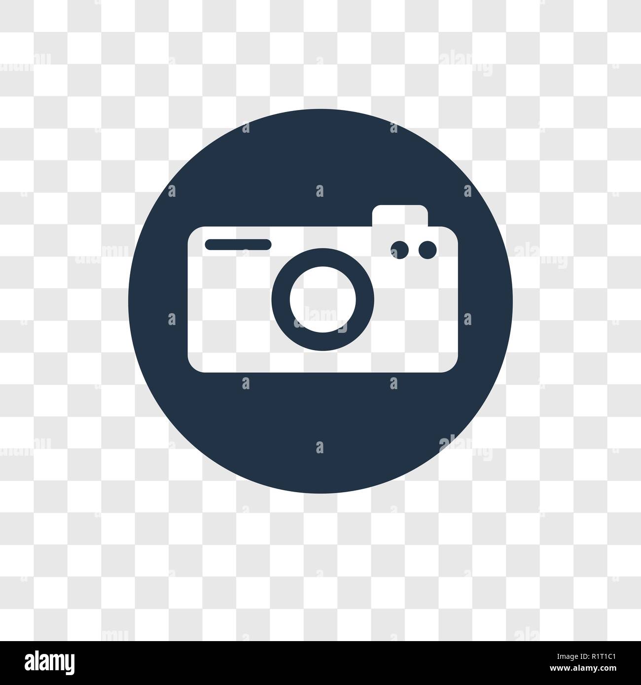 Camera vector icon isolated on transparent background, Camera ...