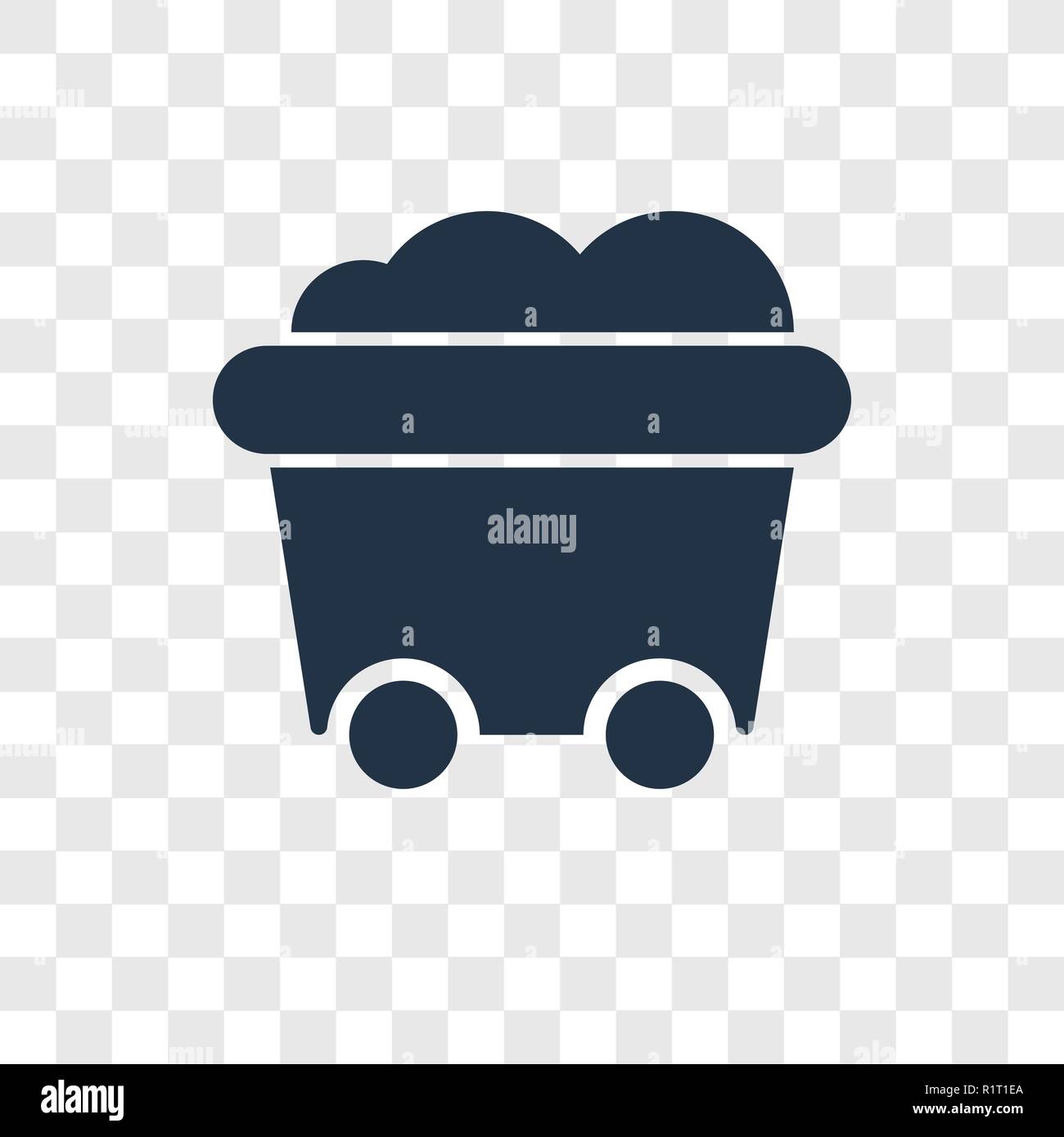 Cart vector icon isolated on transparent background, Cart transparency ...