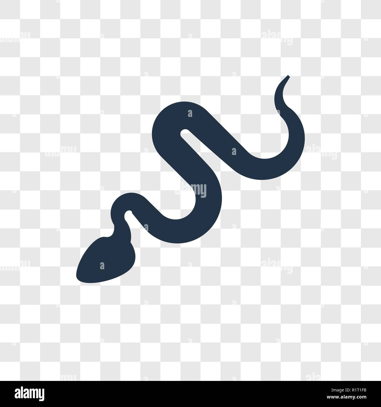 Snake vector icon isolated on transparent background, Snake ...