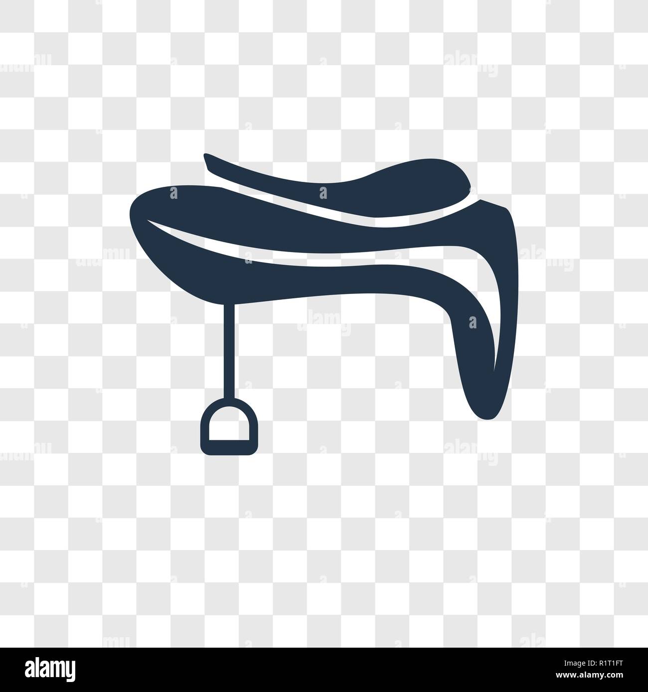 Saddle vector icon isolated on transparent background, Saddle ...