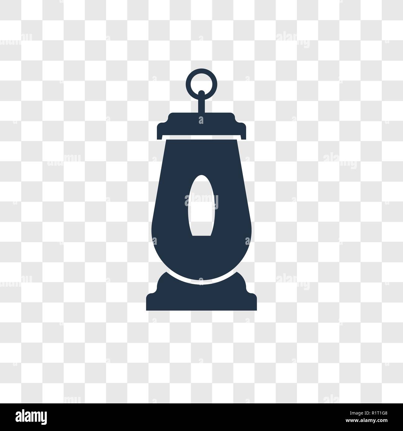 Lantern vector icon isolated on transparent background, Lantern ...