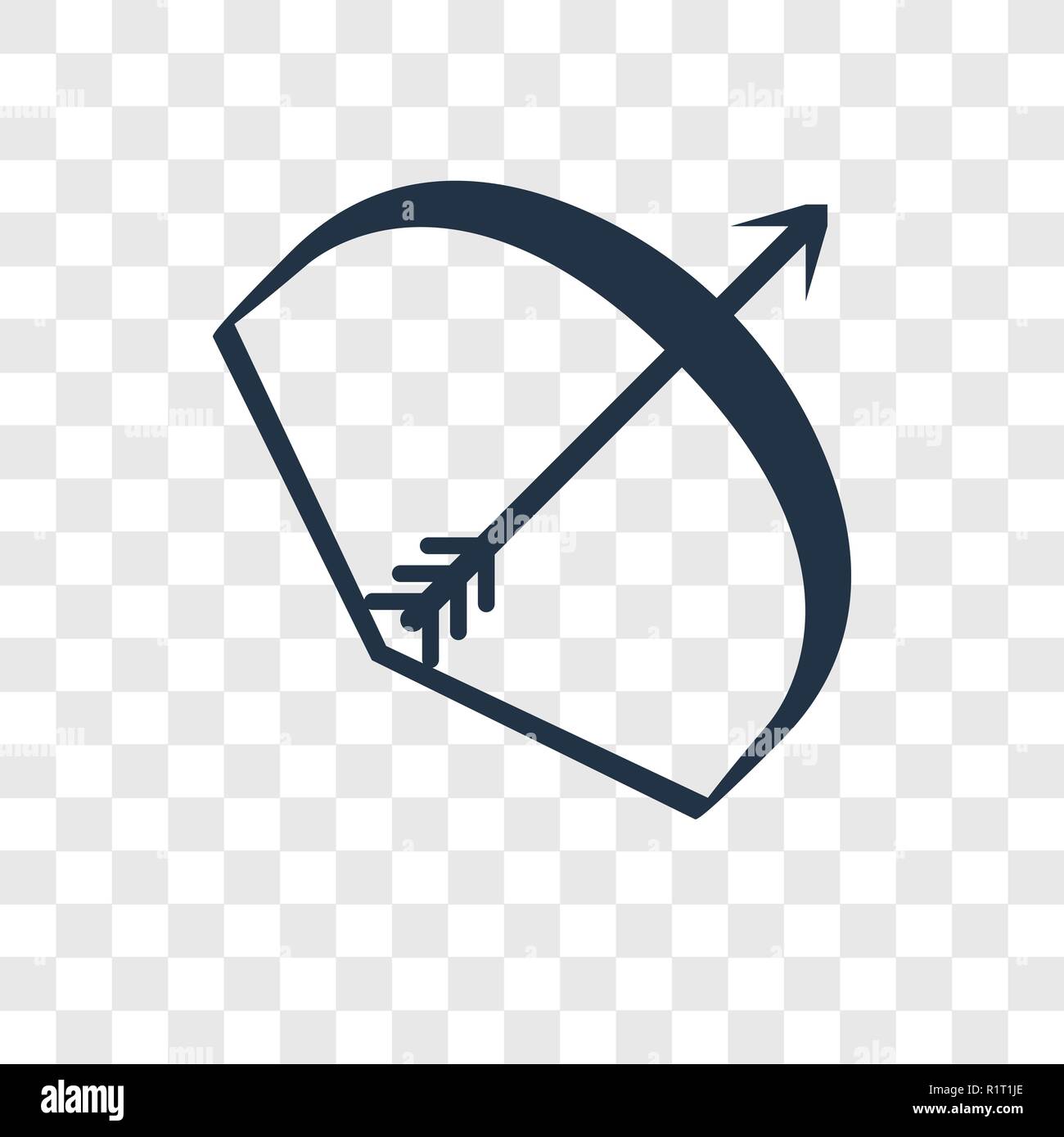 Bow vector icon isolated on transparent background, Bow transparency ...