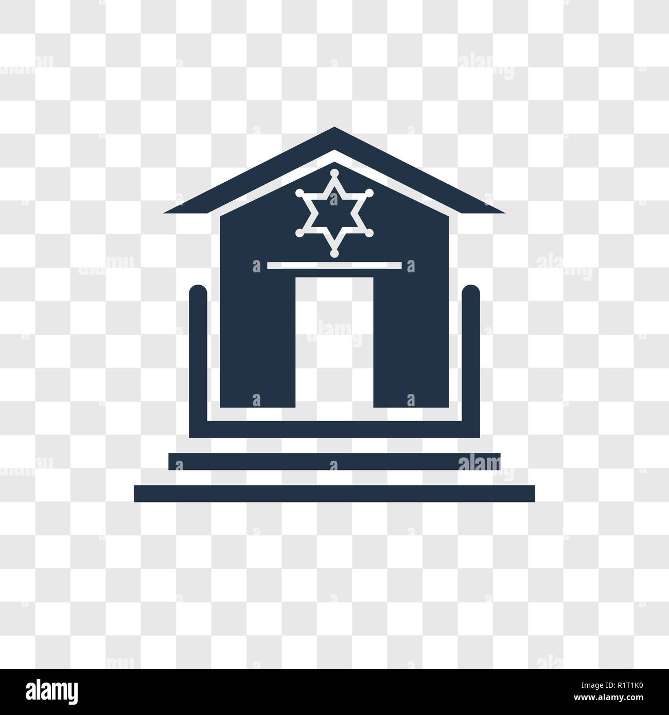 Sheriff vector icon isolated on transparent background, Sheriff ...