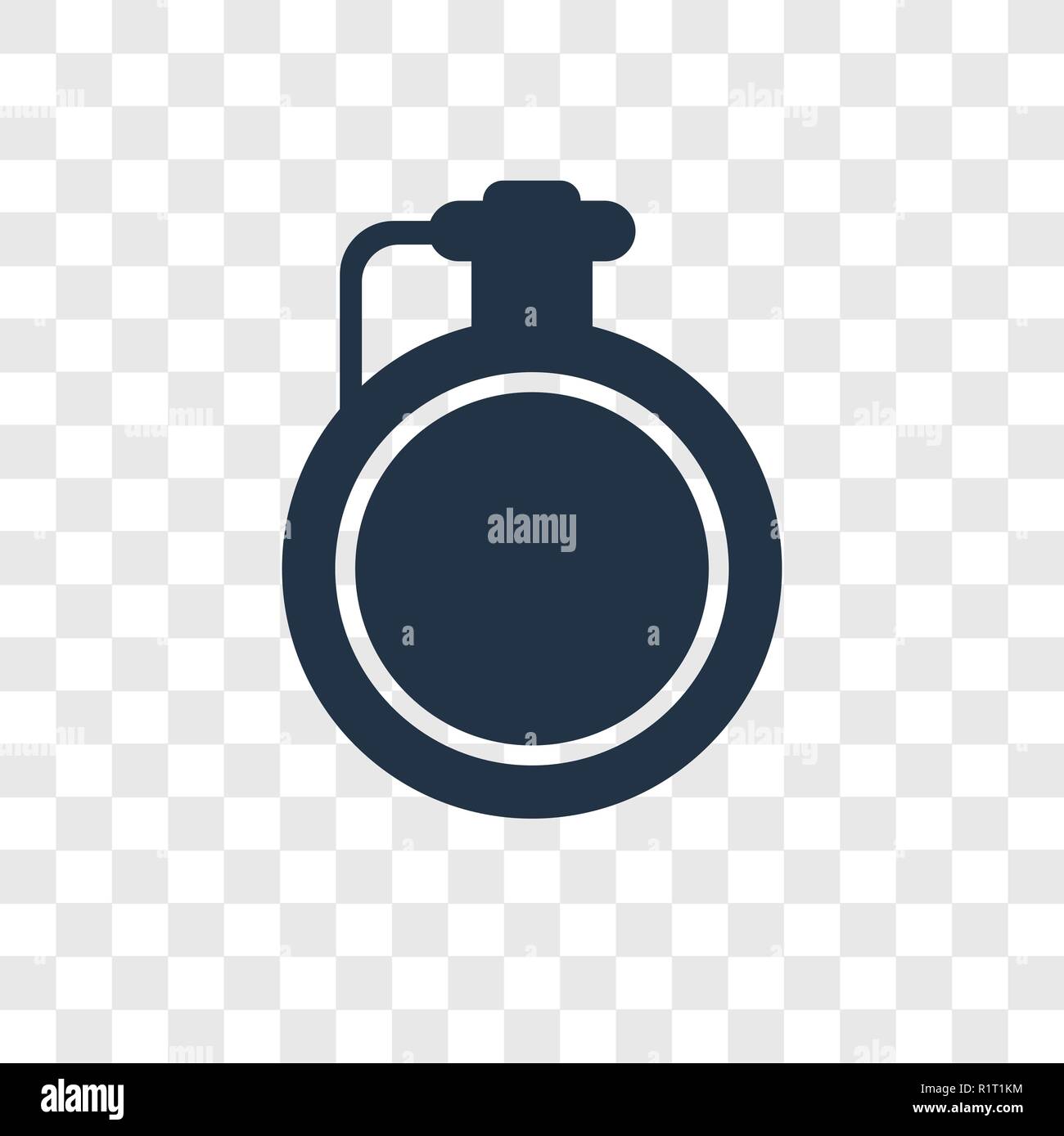 Flask vector icon isolated on transparent background, Flask ...