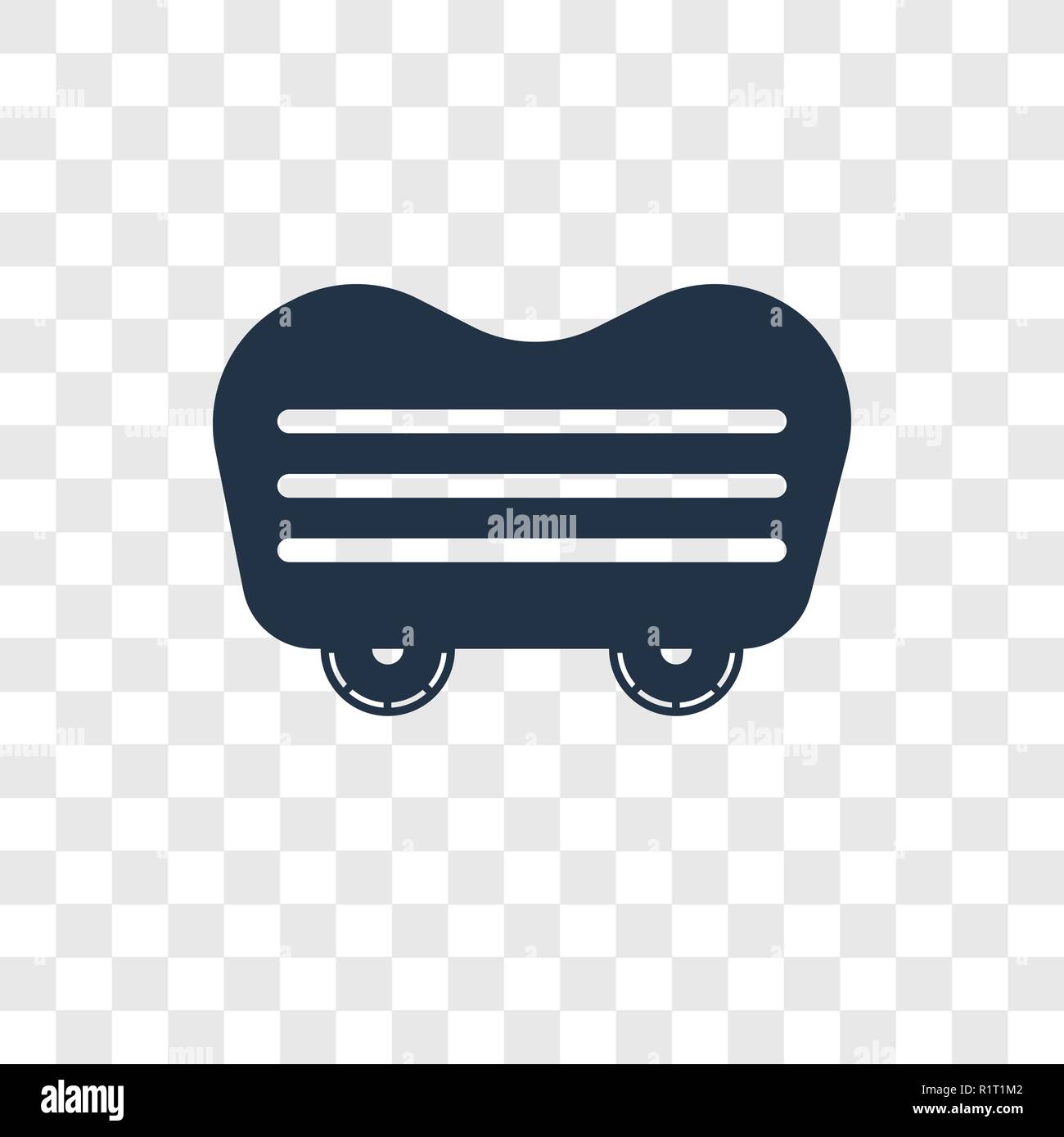 Carriage vector icon isolated on transparent background, Carriage ...