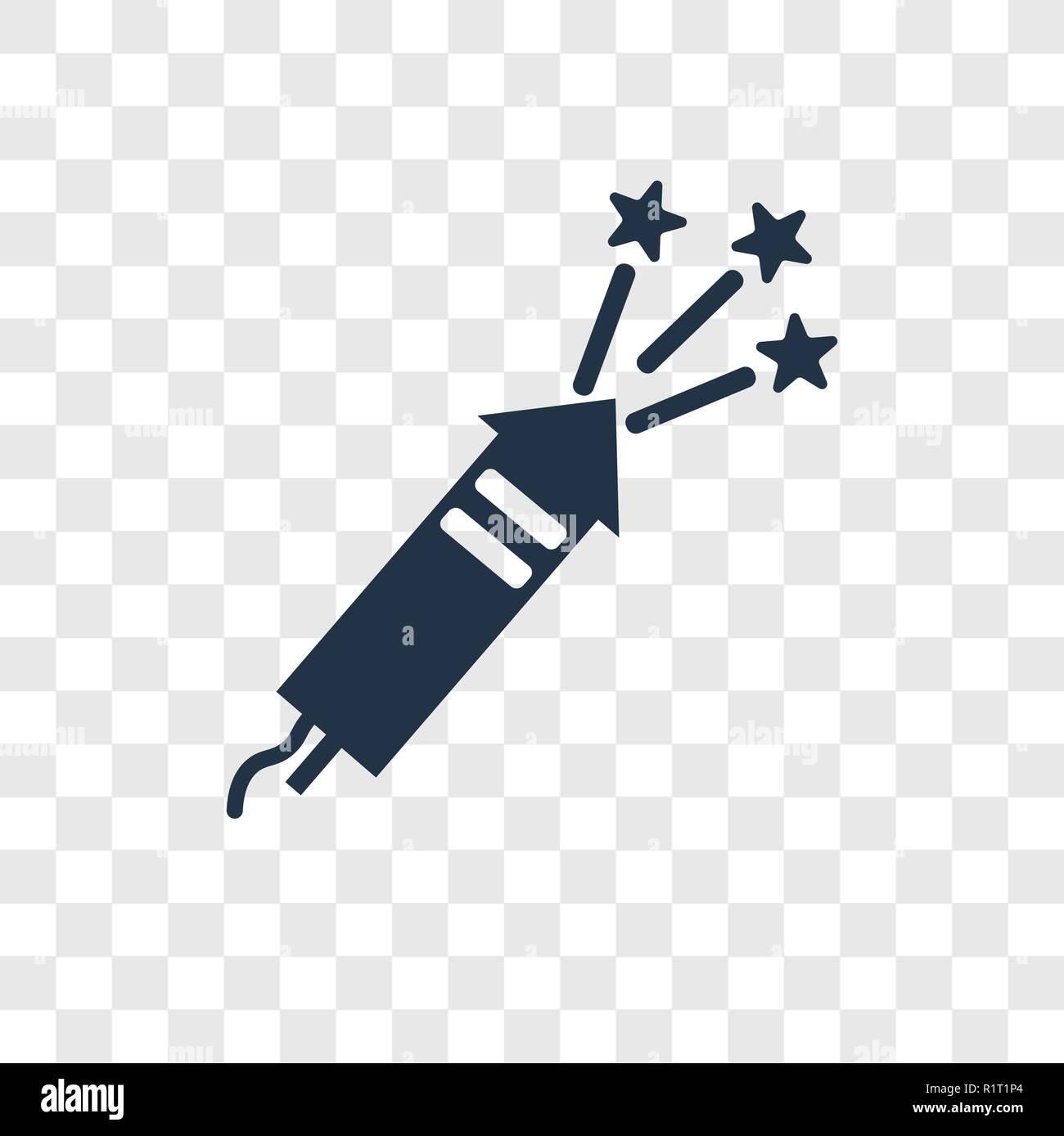 Fireworks vector icon isolated on transparent background, Fireworks ...