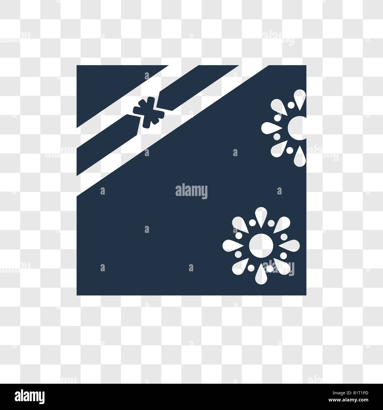 Gift vector icon isolated on transparent background, Gift transparency ...