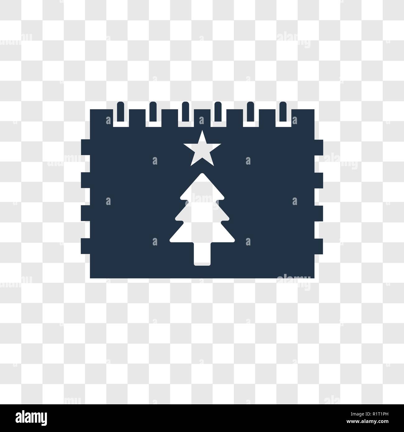 Christmas day vector icon isolated on transparent background, Christmas ...