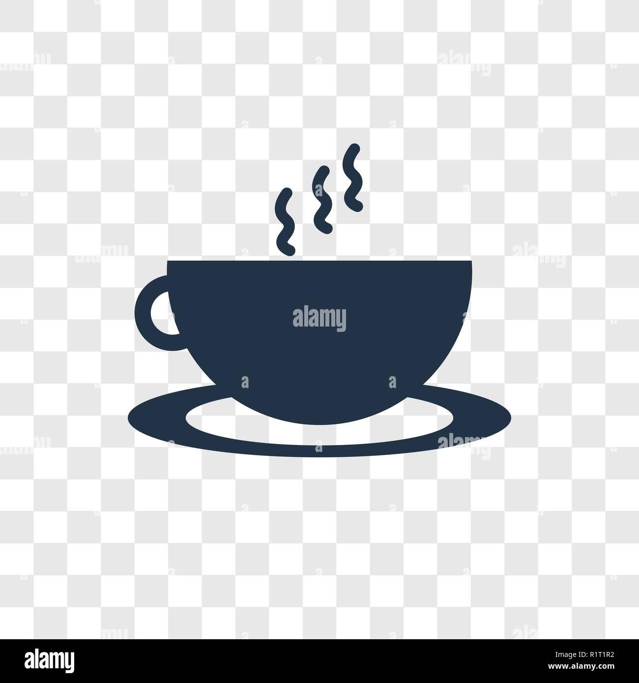 Hot drink vector icon isolated on transparent background, Hot drink ...