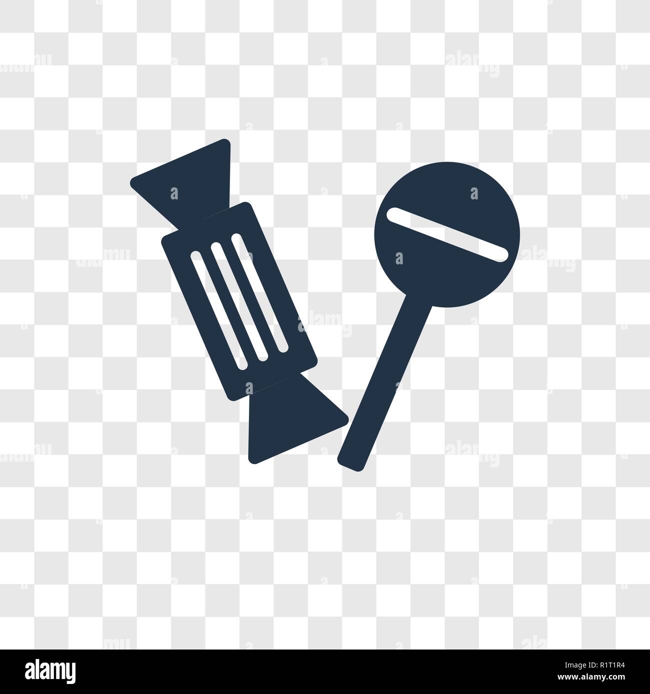 Candy vector icon isolated on transparent background, Candy ...
