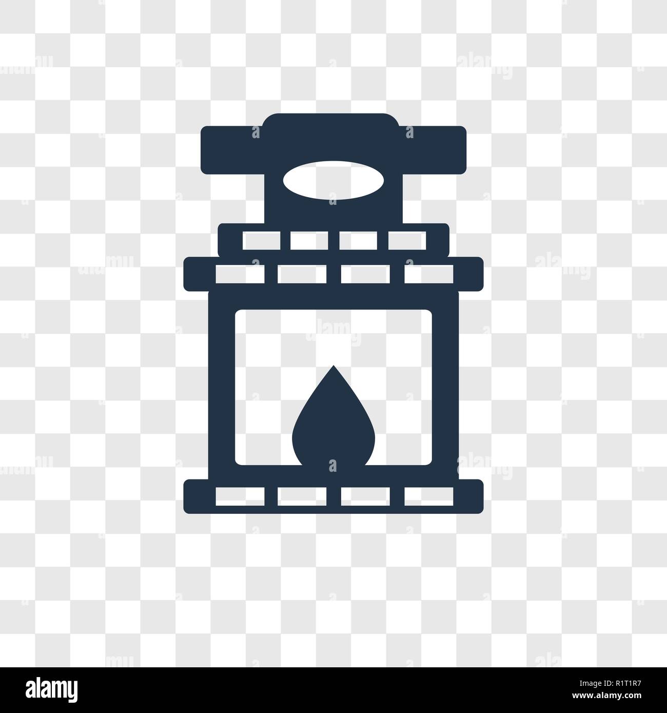 Fireplace vector icon isolated on transparent background, Fireplace ...