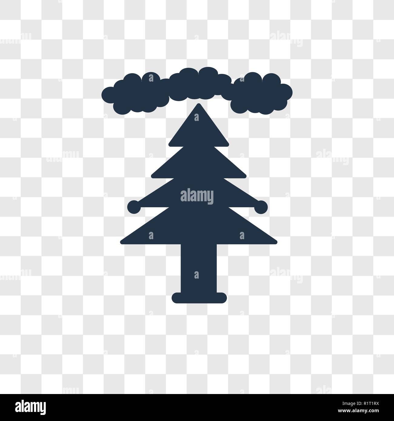 Forest vector icon isolated on transparent background, Forest ...