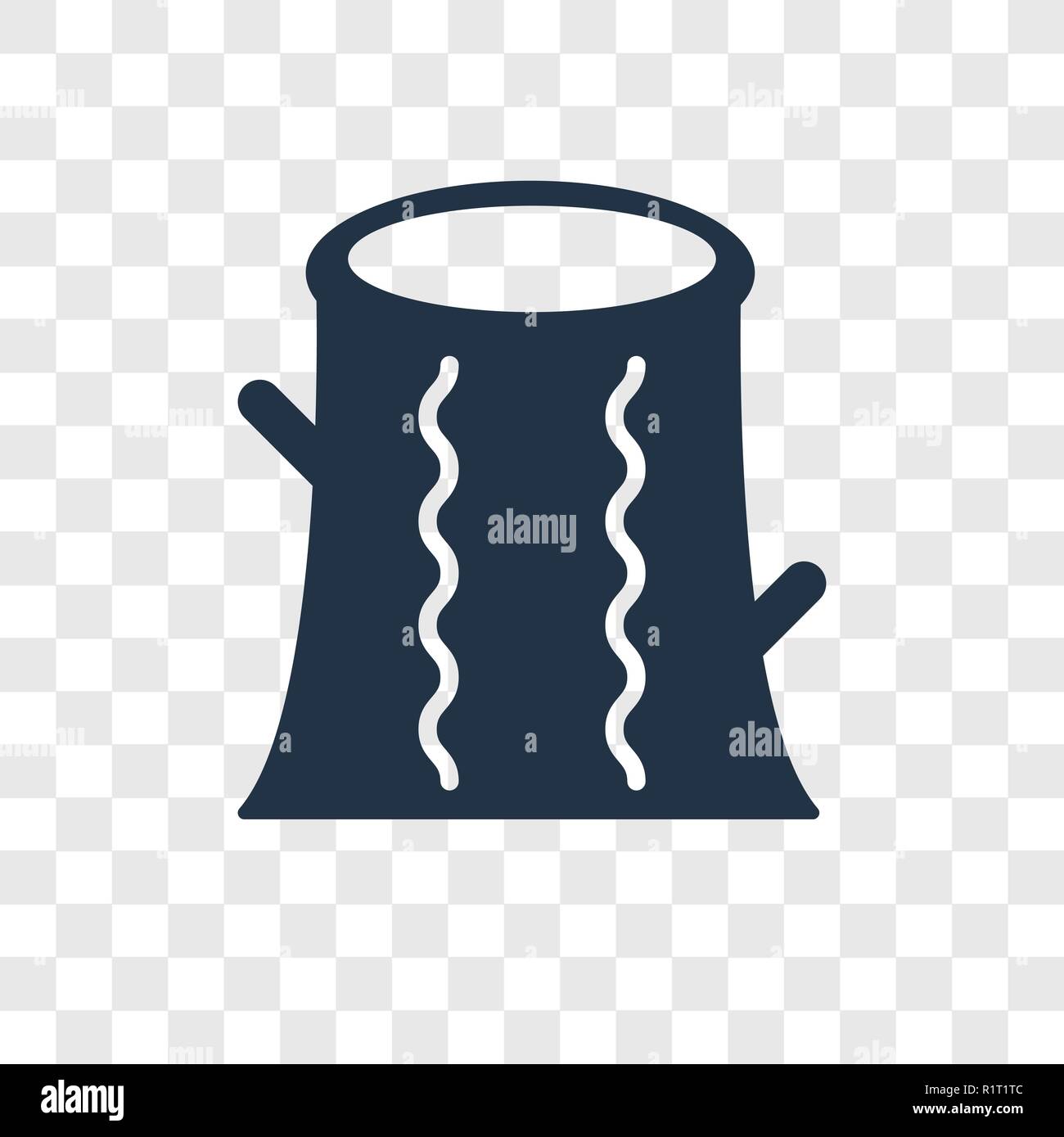 Log vector icon isolated on transparent background, Log transparency ...