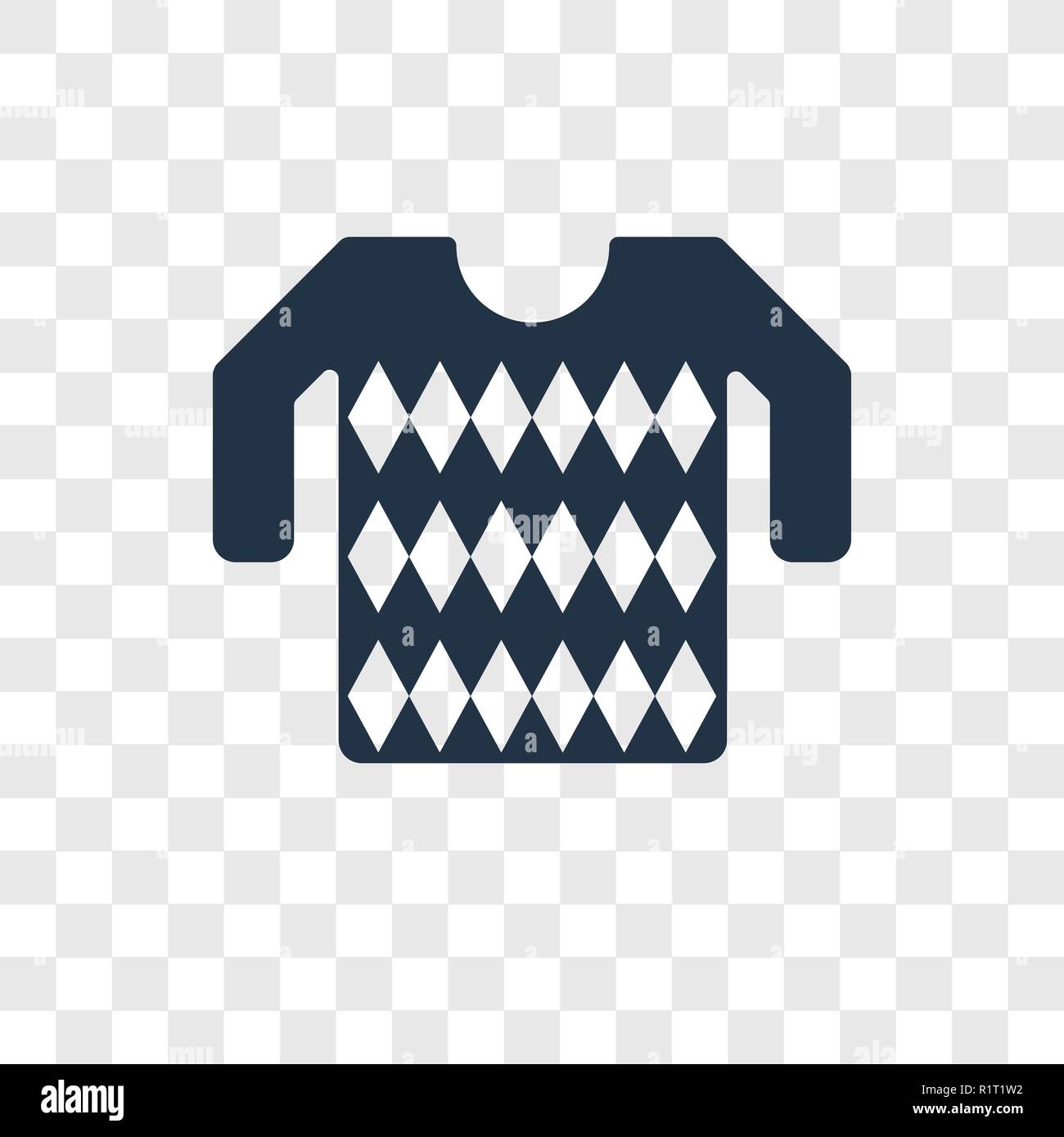 Sweater vector icon isolated on transparent background, Sweater ...