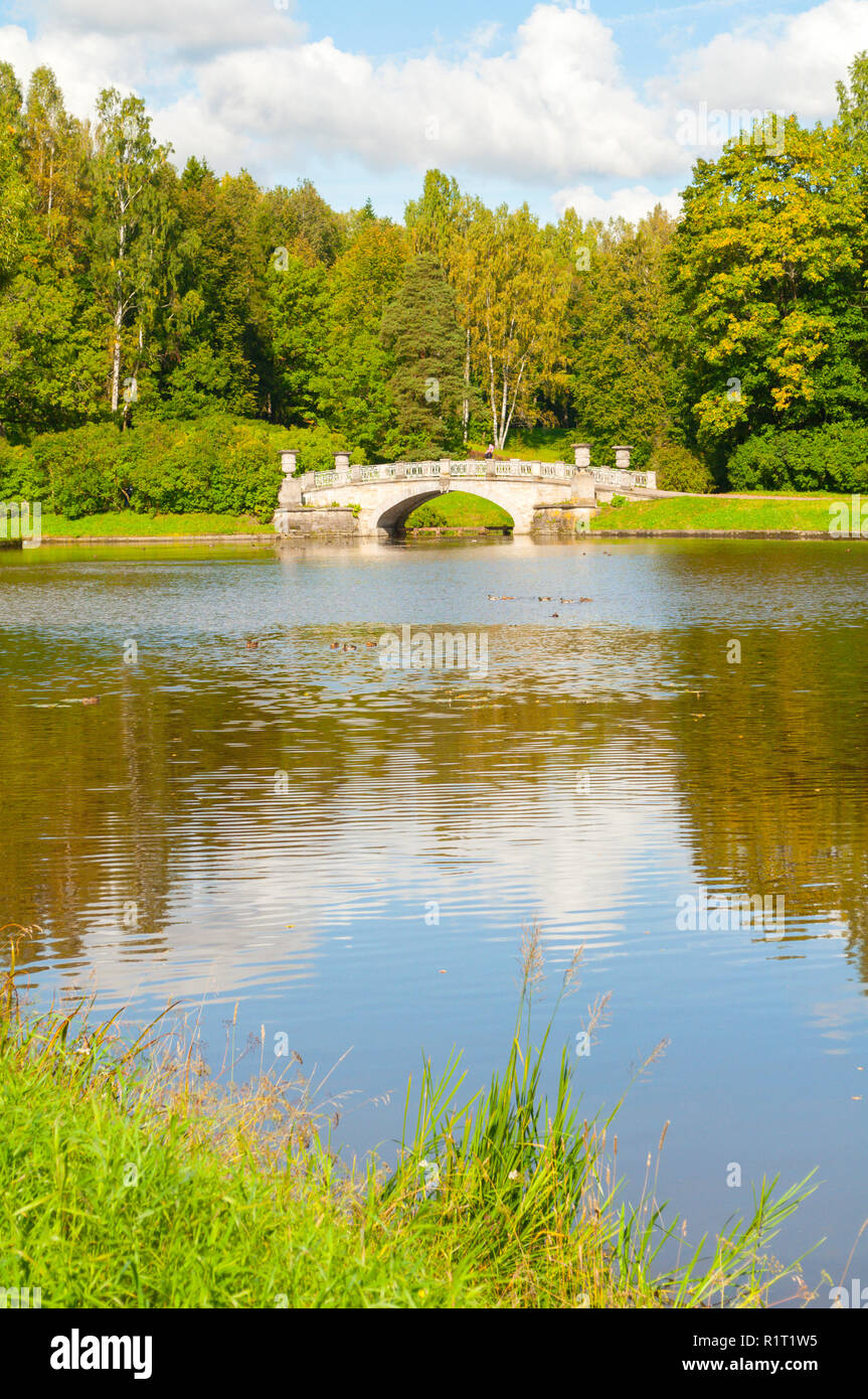 Pavlovsk, St Petersburg, Russia - September 21, 2017. The Visconti ...