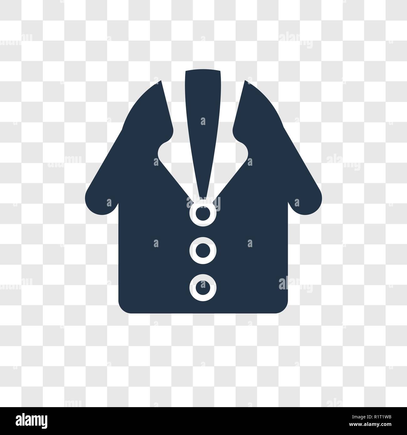 Coat vector icon isolated on transparent background, Coat transparency ...
