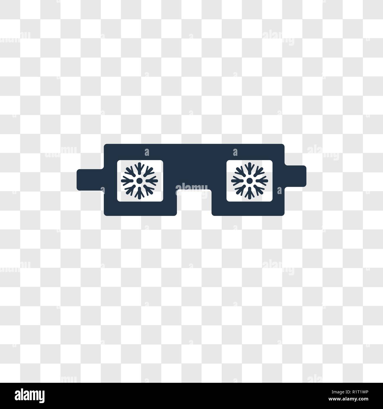 Goggles vector icon isolated on transparent background, Goggles ...