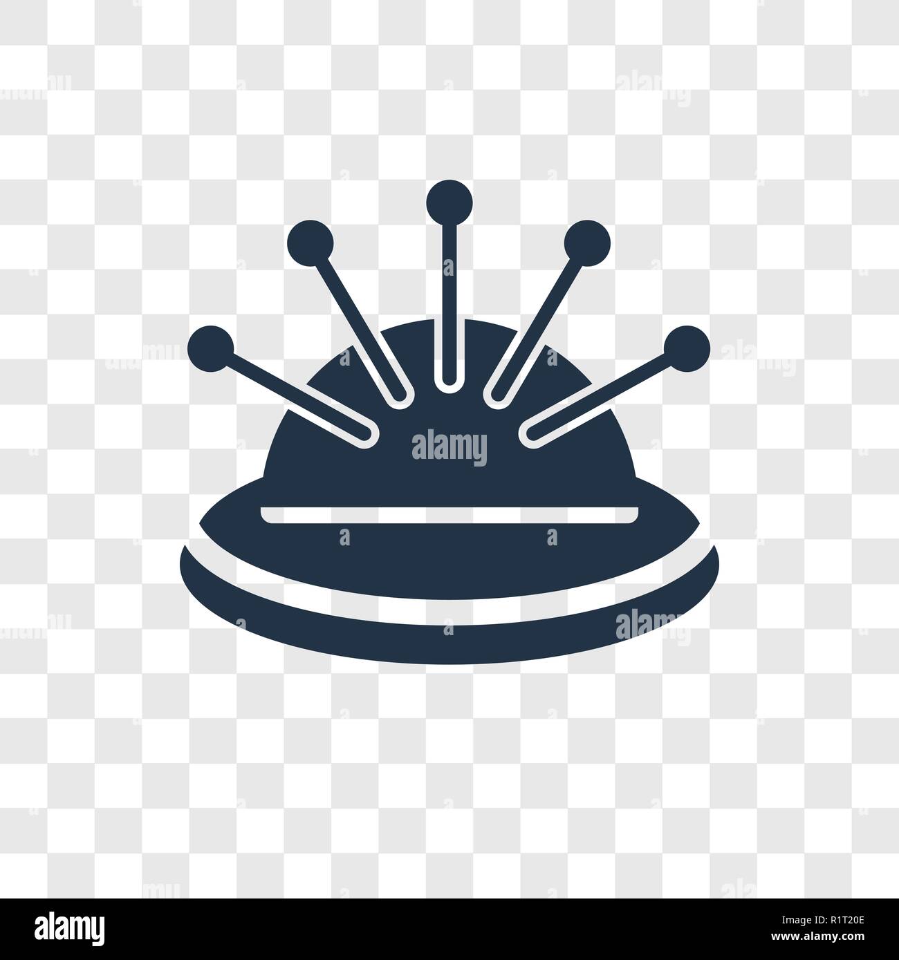 Needle case vector icon isolated on transparent background, Needle case ...