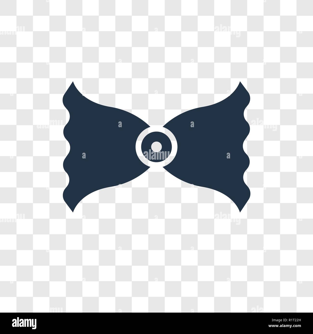 Bow black vector icon isolated on transparent background, Bow black ...
