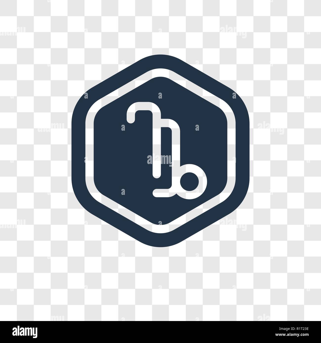 Capricorn vector icon isolated on transparent background, Capricorn ...