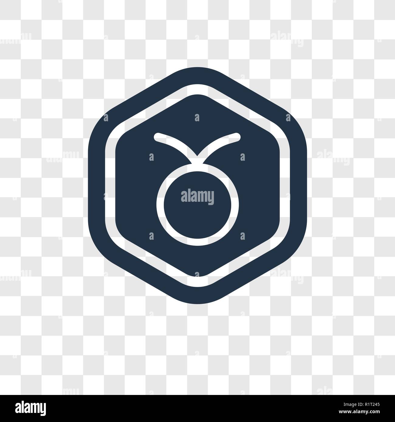 Taurus vector icon isolated on transparent background, Taurus ...