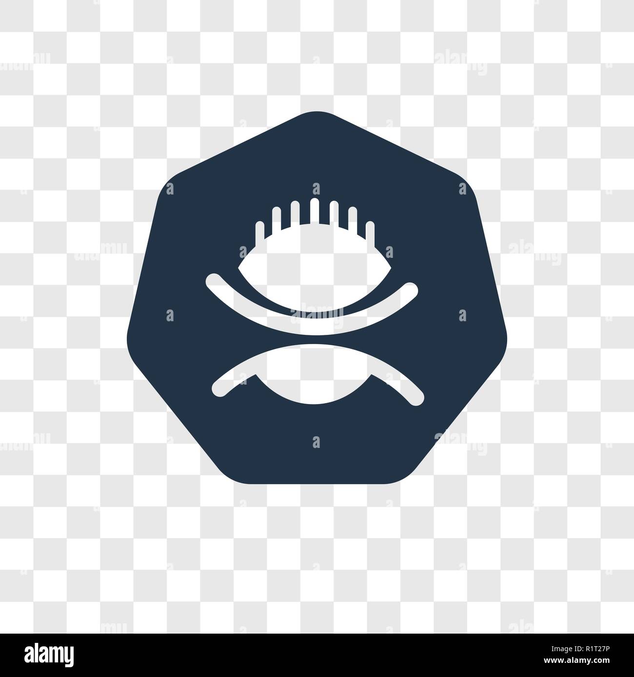 Tin vector icon isolated on transparent background, Tin transparency ...