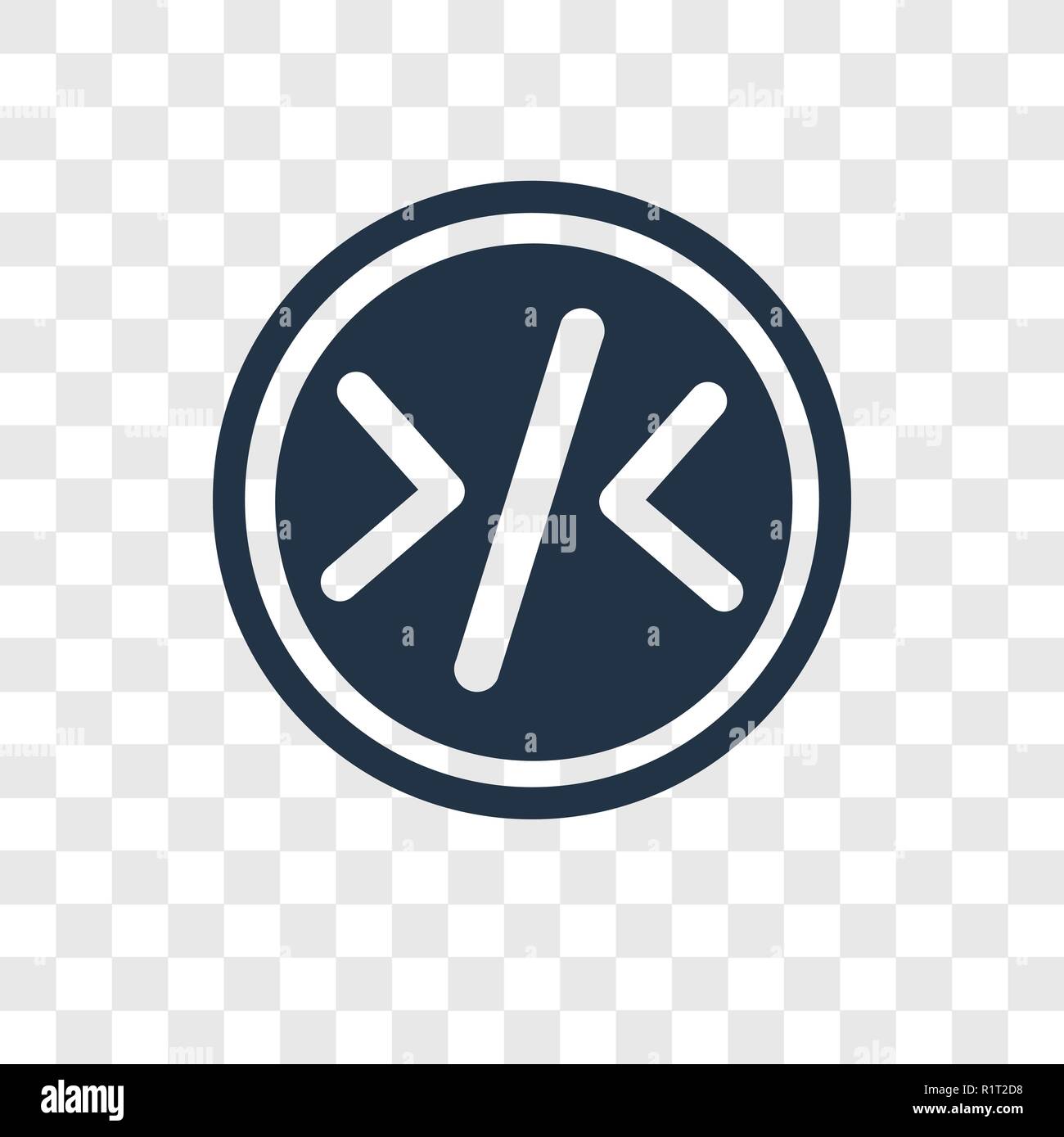 Coding vector icon isolated on transparent background, Coding ...