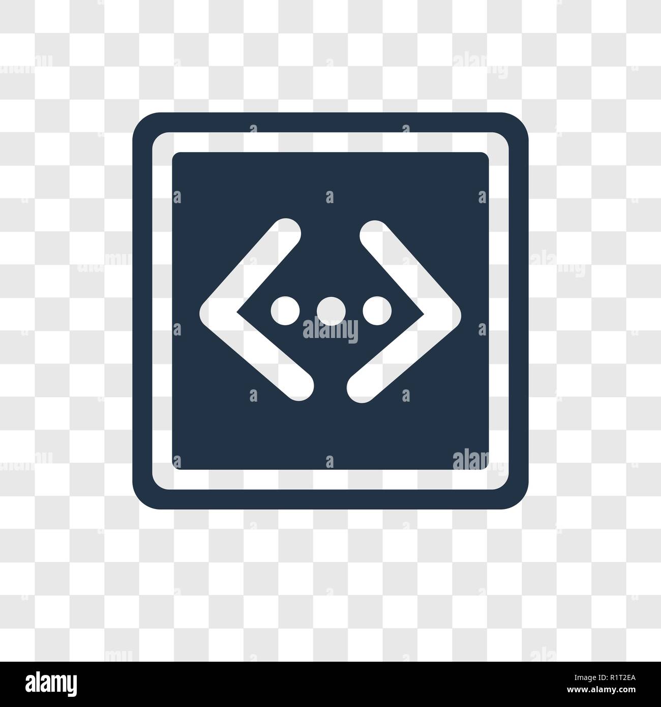 Coding vector icon isolated on transparent background, Coding ...