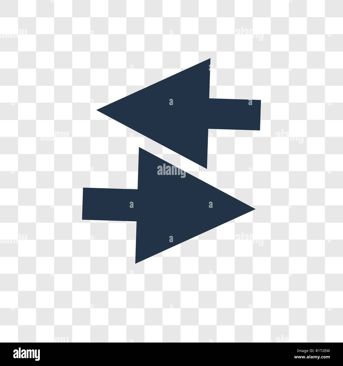 Exchange vector icon isolated on transparent background, Exchange ...