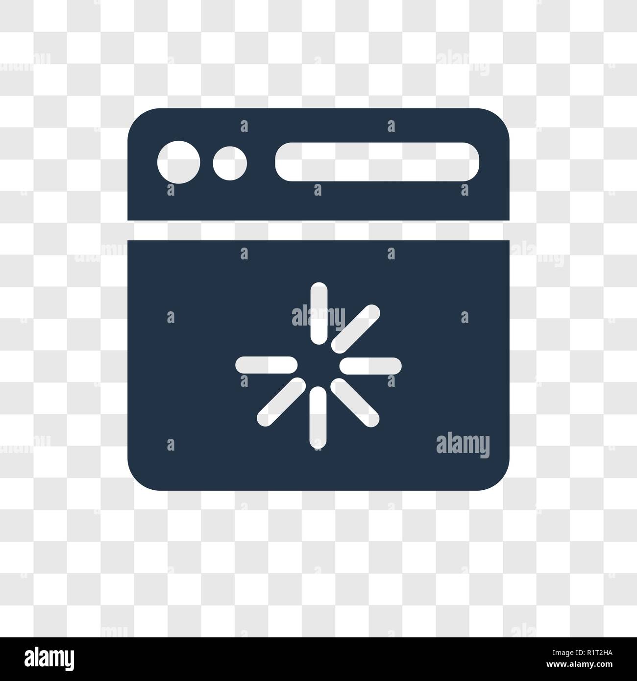 Loading vector icon isolated on transparent background, Loading ...