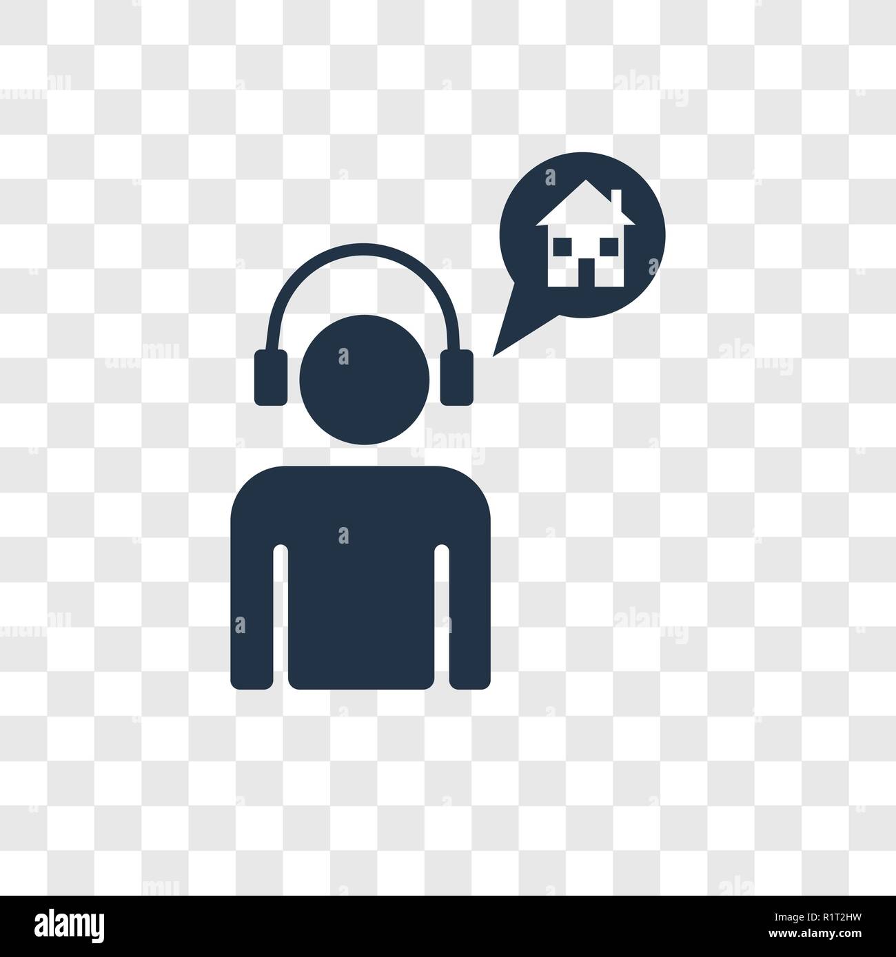 User vector icon isolated on transparent background, User transparency ...