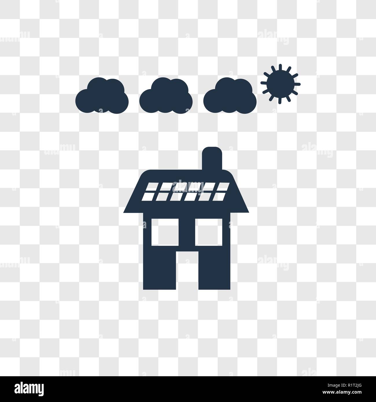 Solar panel vector icon isolated on transparent background, Solar panel ...